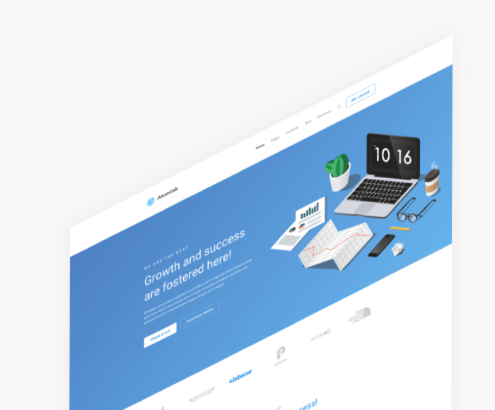 Atomlab – Multi-Purpose Startup WordPress Theme
