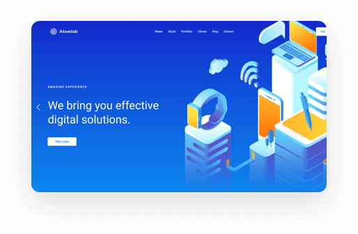 Atomlab – Multi-Purpose Startup WordPress Theme